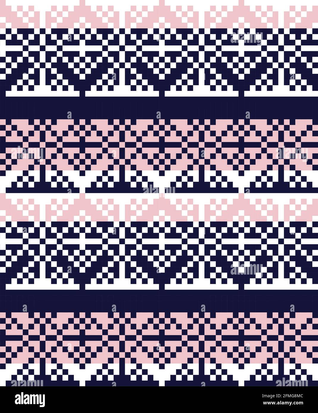 Christmas fair isle pattern background for fashion textiles, knitwear ...