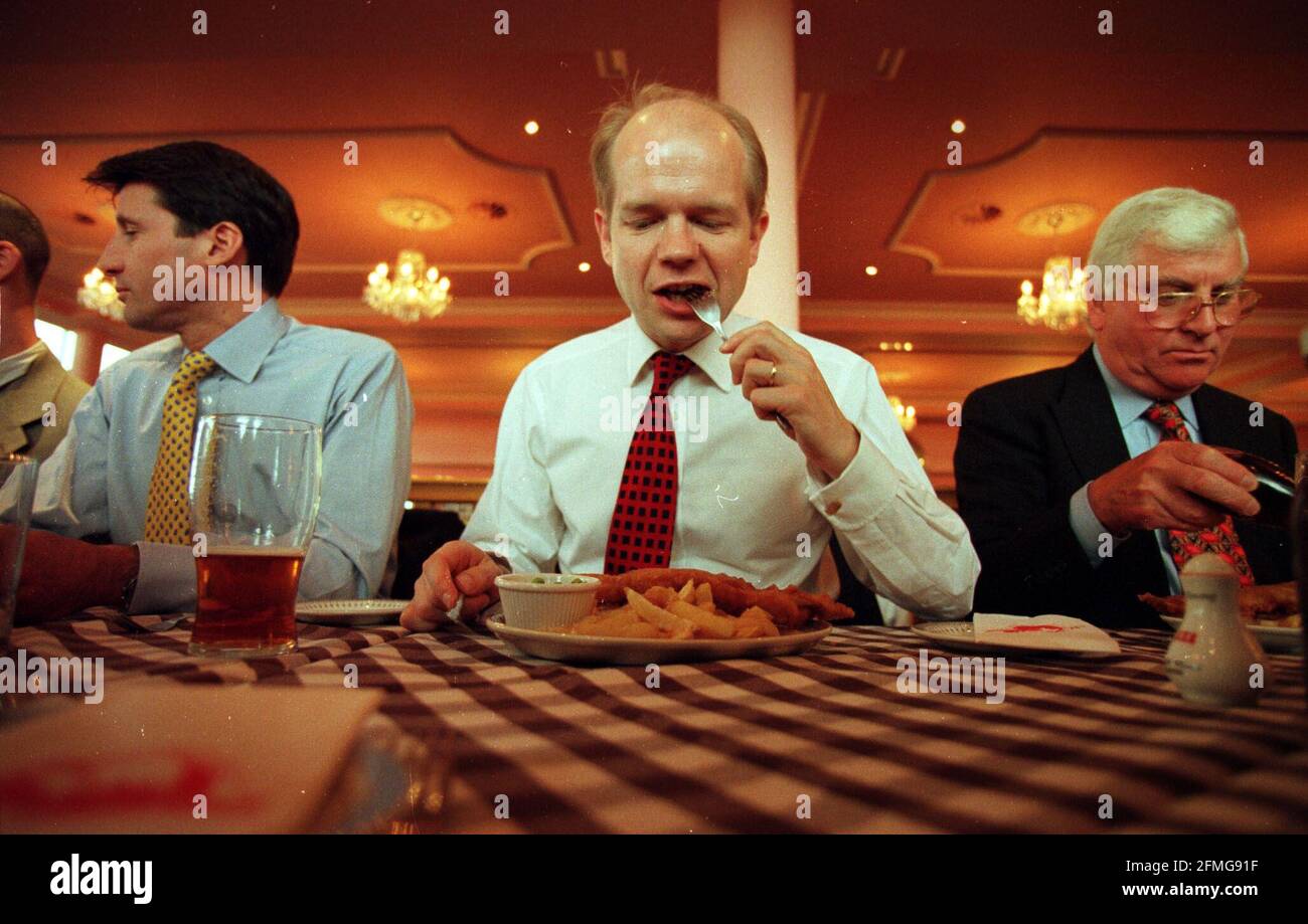 William Hague MP leader of the Conservative August 1998 Party with ...