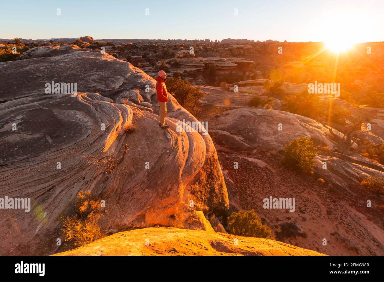 Hike in the Utah mountains. Hiking in unusual natural landscapes ...