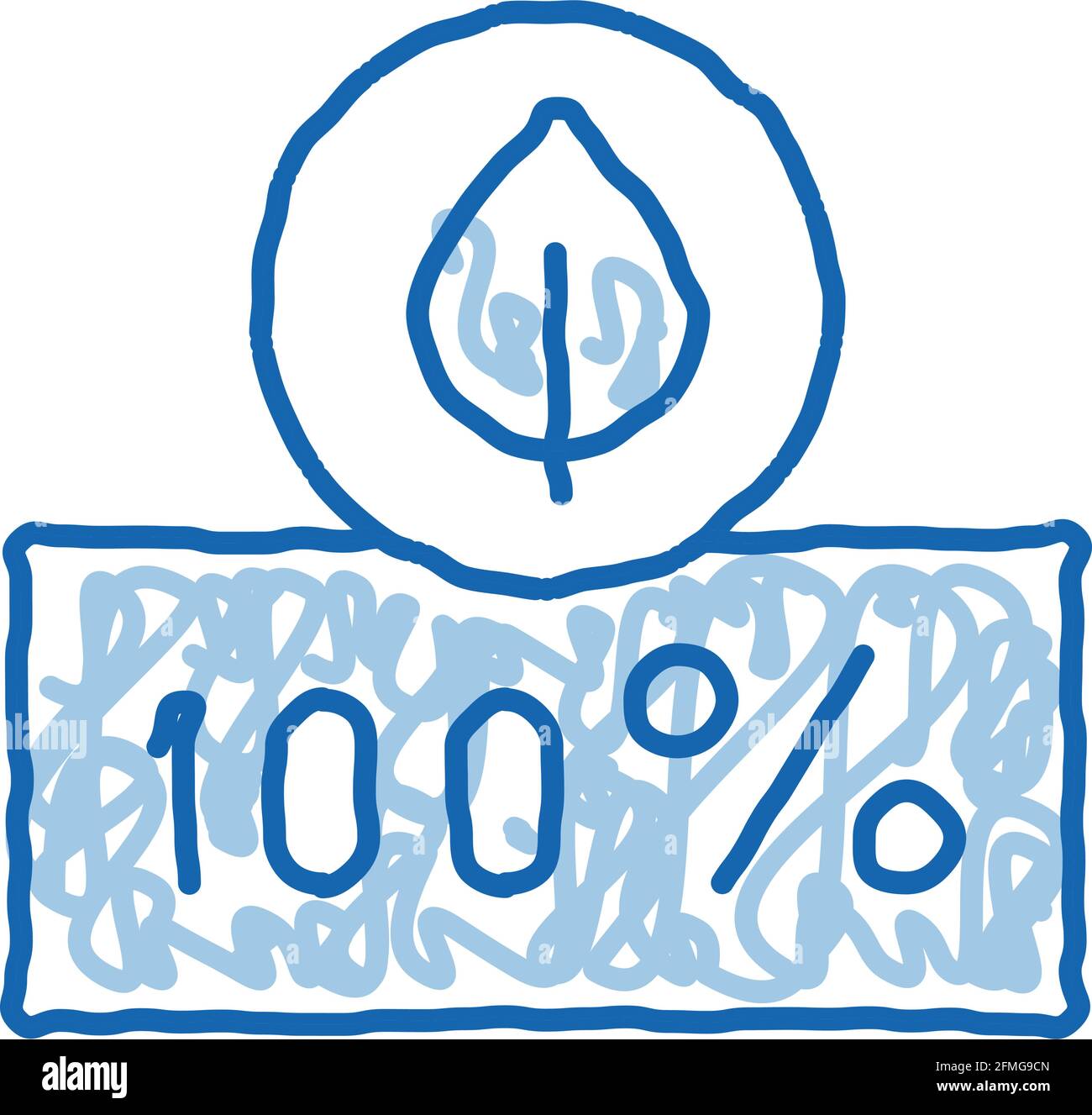 Hundred Percent doodle icon hand drawn illustration Stock Vector Image ...