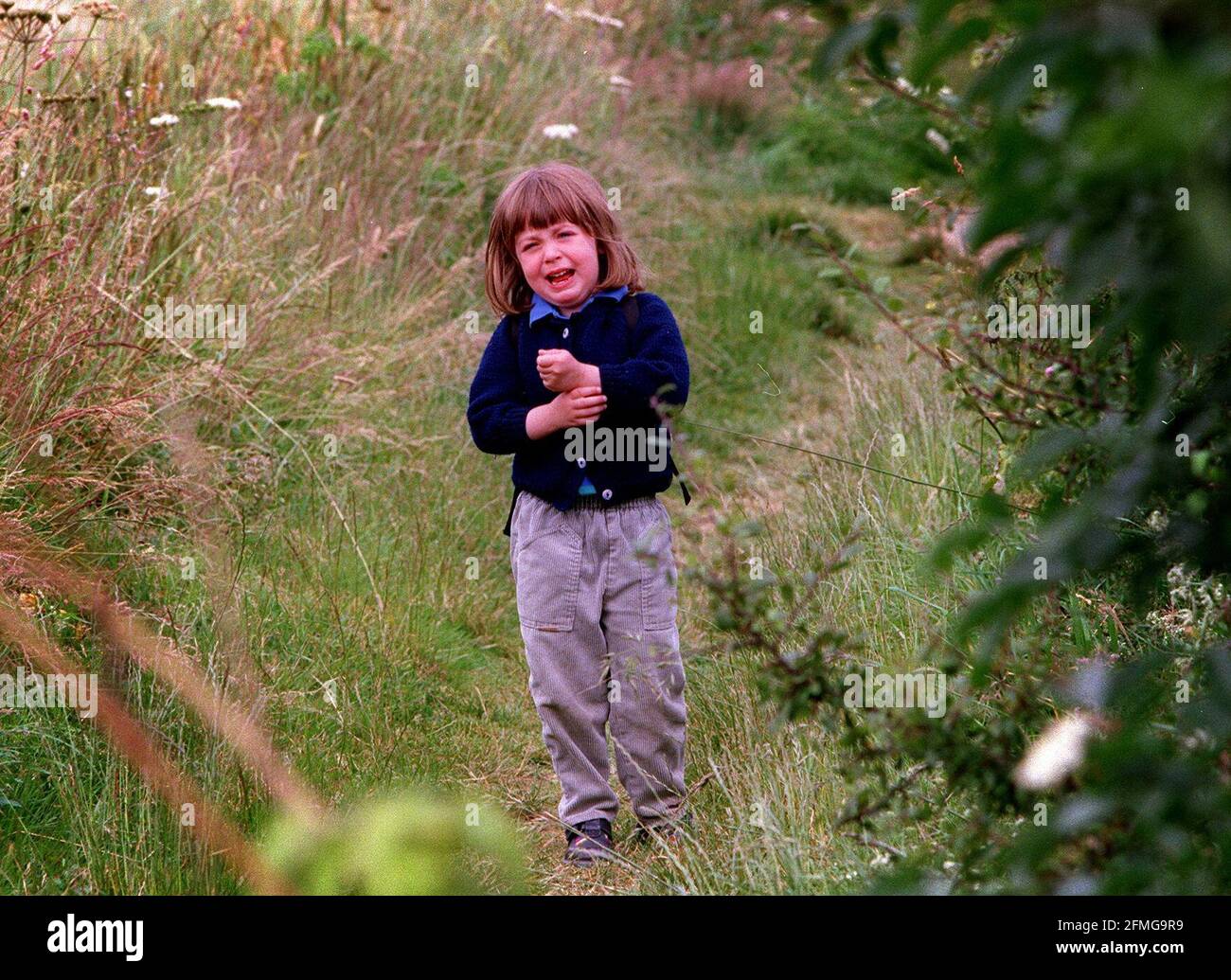 Crying 4 year old OK to use, she is the photographer's daughter Stock ...