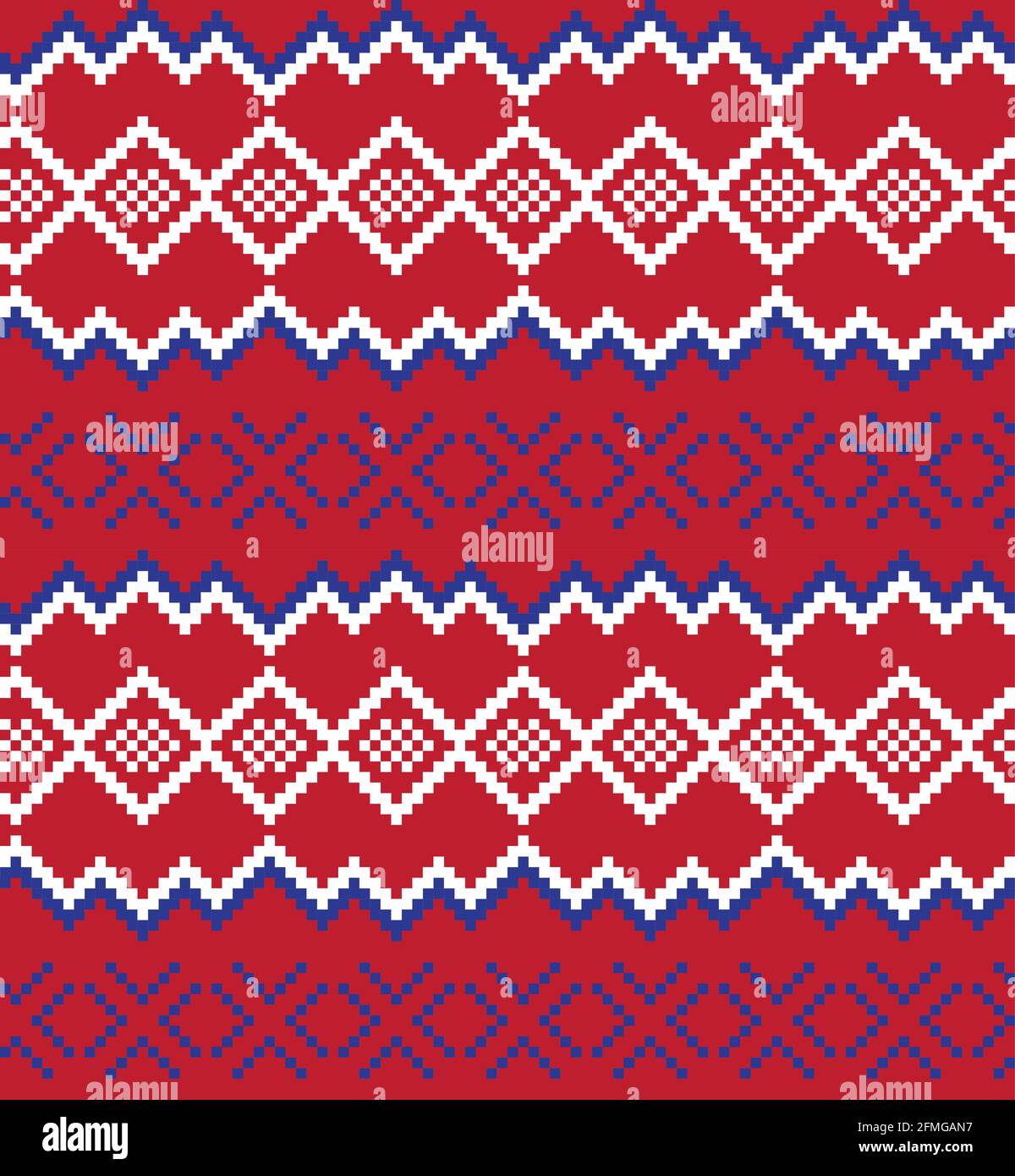 Christmas fair isle pattern background for fashion textiles, knitwear ...