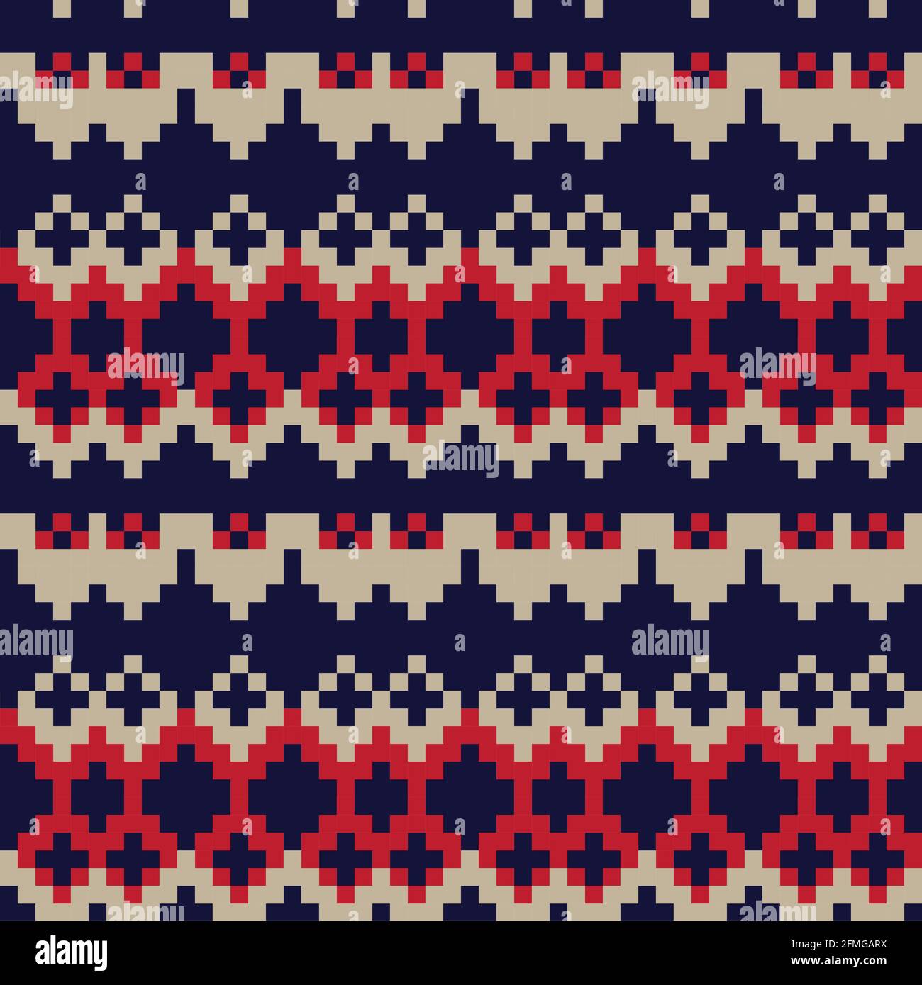 Christmas fair isle pattern background for fashion textiles, knitwear ...