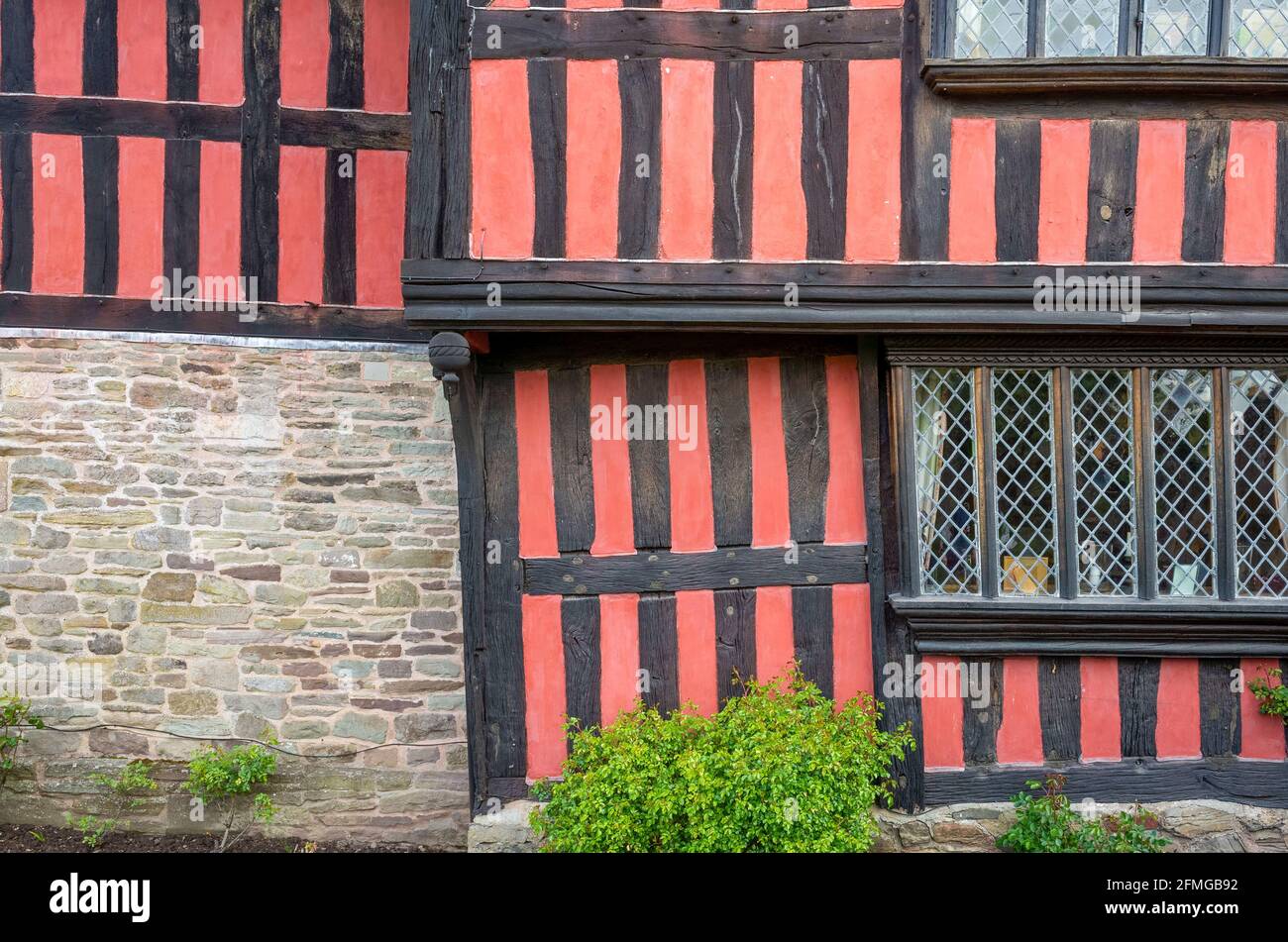 medieval solar, traditional timber frame house in herefordshire Stock ...