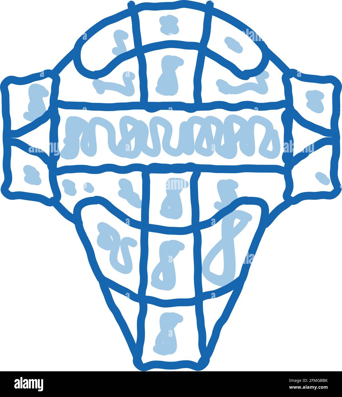 Protection Mask doodle icon hand drawn illustration Stock Vector Image ...