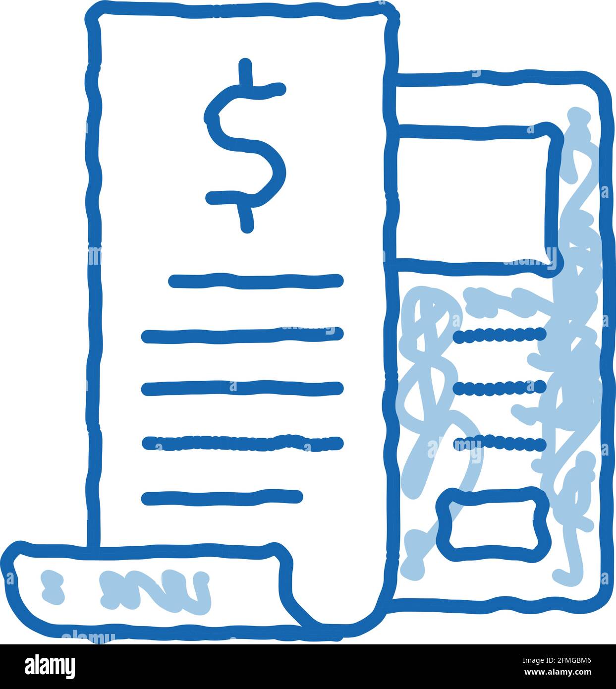 Check Cash Device doodle icon hand drawn illustration Stock Vector ...