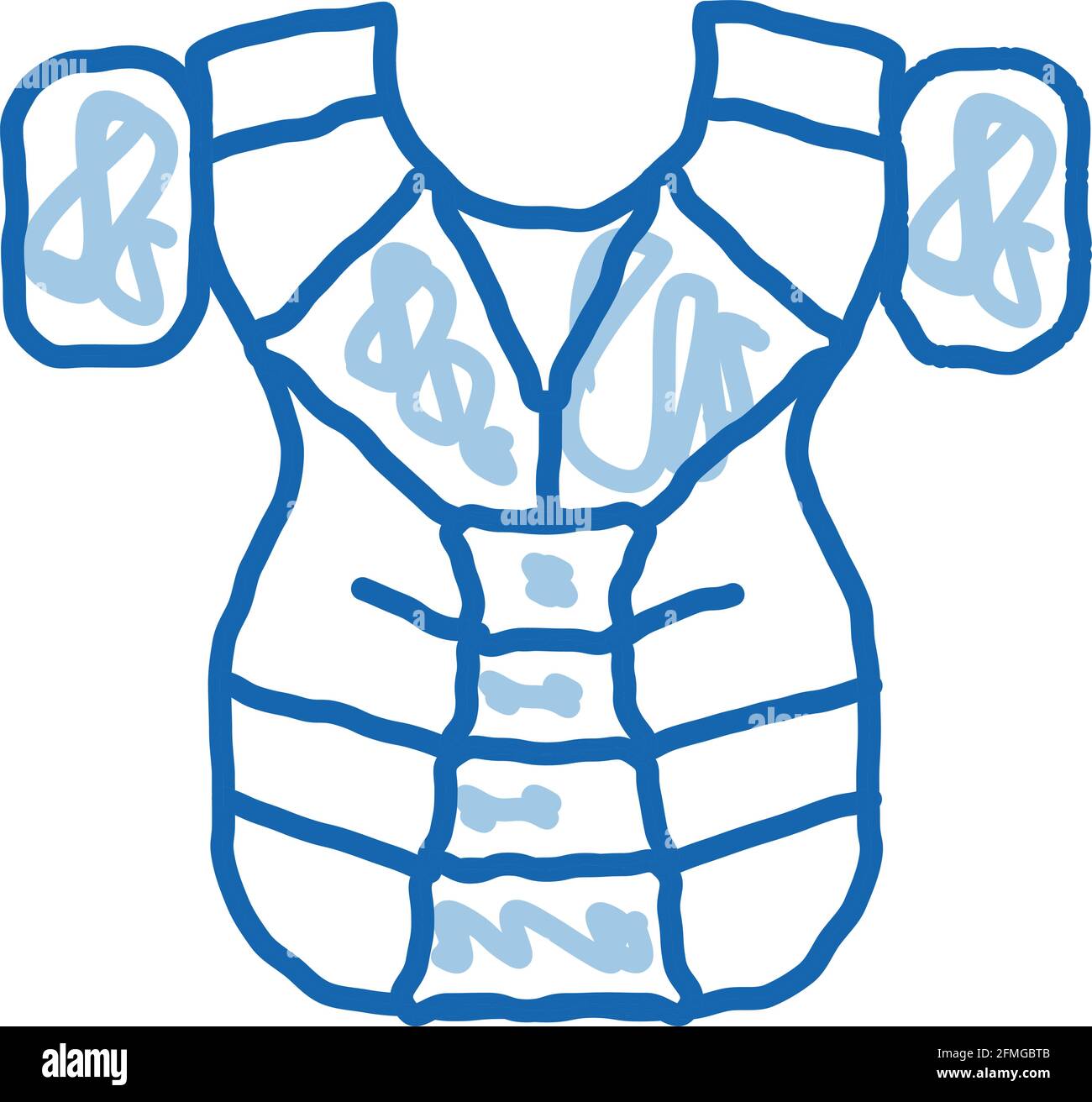 Protection Cloth doodle icon hand drawn illustration Stock Vector Image ...