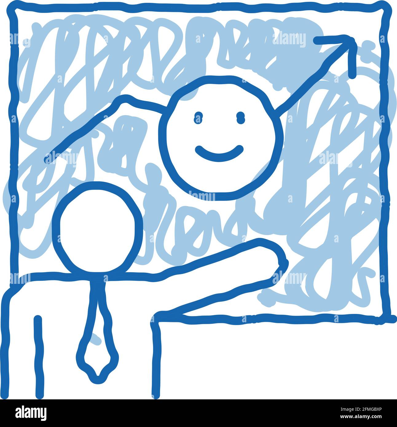 Human Smile Board doodle icon hand drawn illustration Stock Vector ...