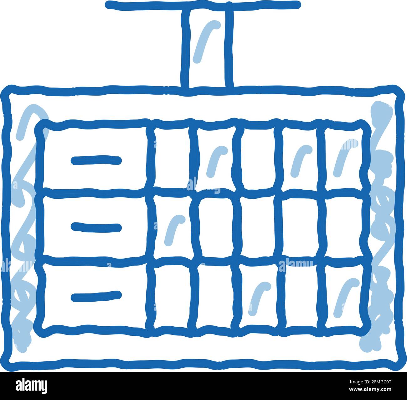 Game Scoreboard doodle icon hand drawn illustration Stock Vector Image ...