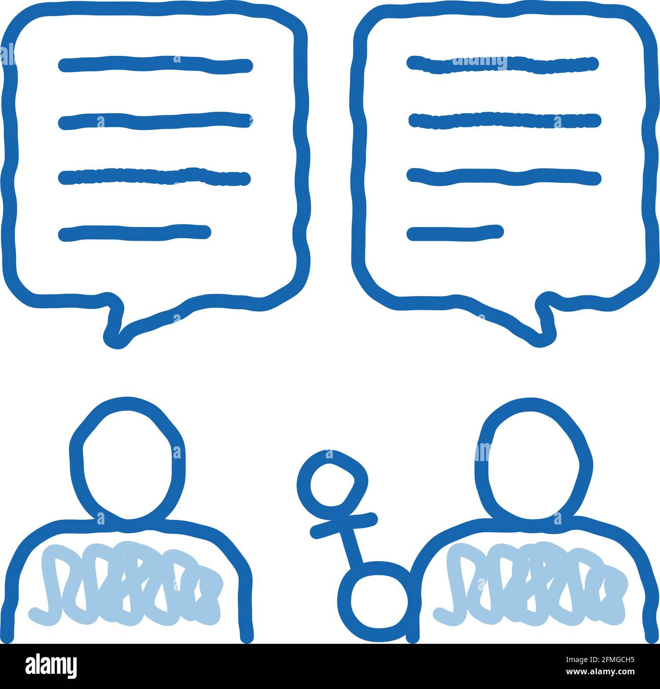 Interview Discuss doodle icon hand drawn illustration Stock Vector ... Interview Discuss doodle icon hand drawn illustration Stock Vector ...