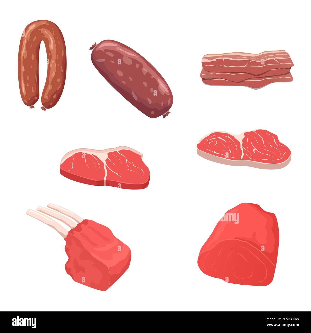 Meat products icon hi-res stock photography and images - Alamy