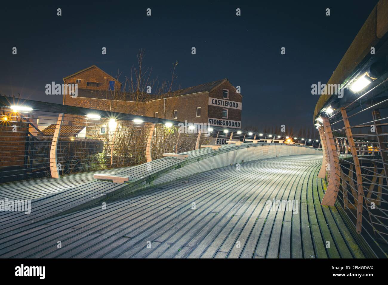 Castleford Millennium Footbridge Stock Photo - Alamy