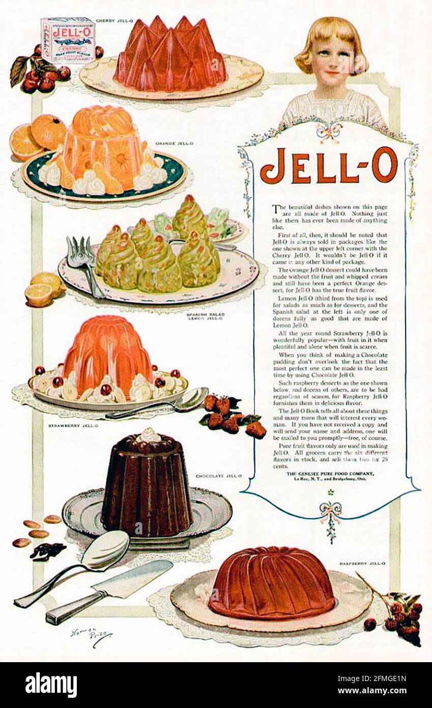 Jell o gelatin vintage hi-res stock photography and images - Alamy