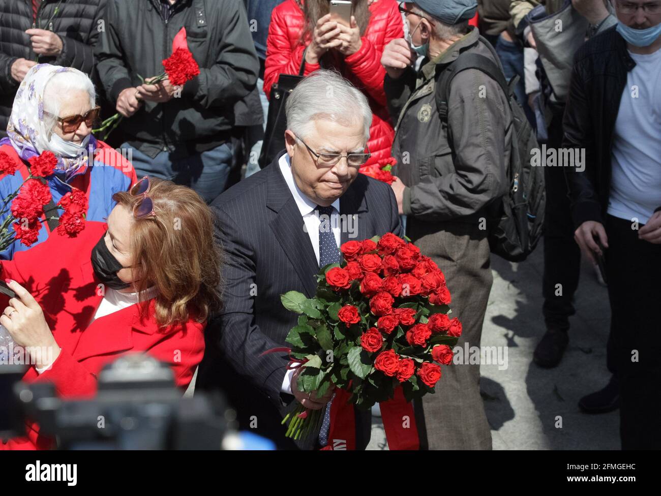 Kiev, Ukraine. 9th May, 2021. Ukrainian politician and the First ...