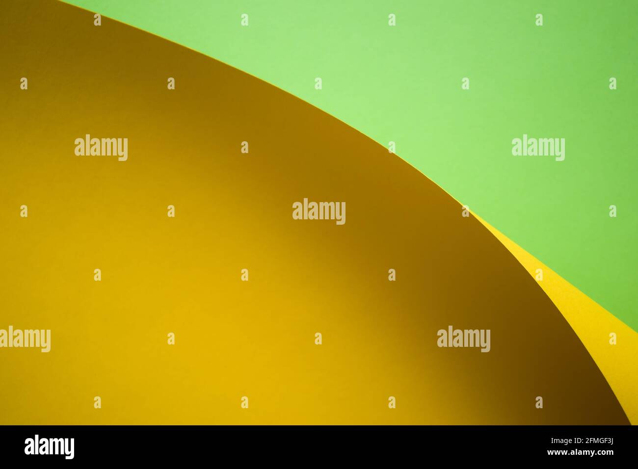 Green and yellow abstract 3d colored paper background, wallpaper Stock ...