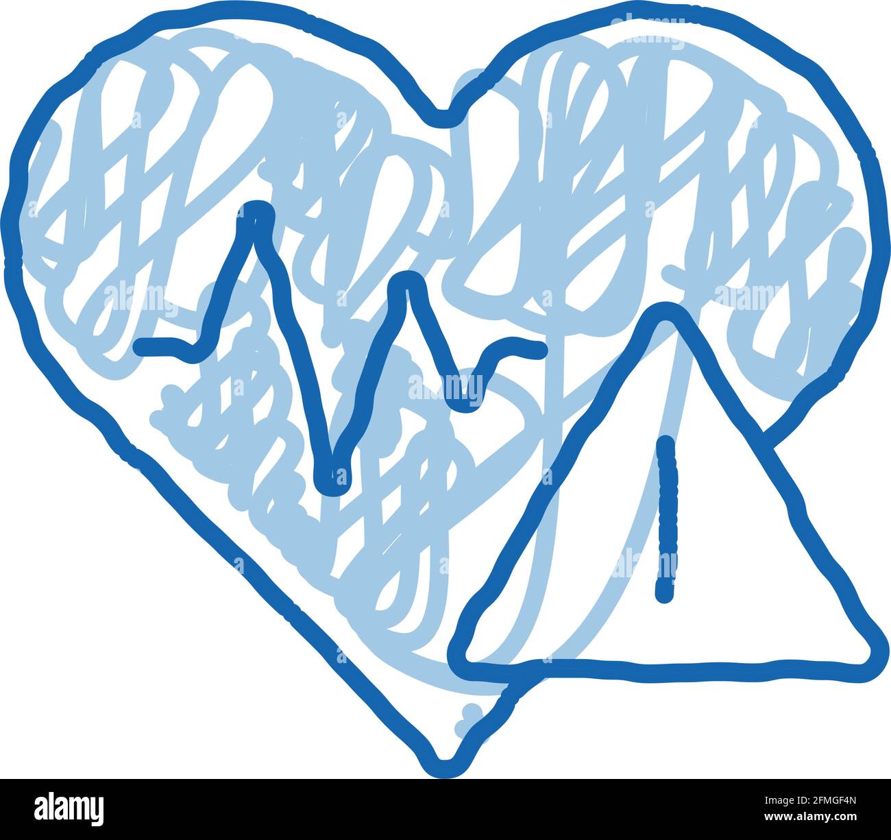 Heart Disease doodle icon hand drawn illustration Stock Vector Image ...