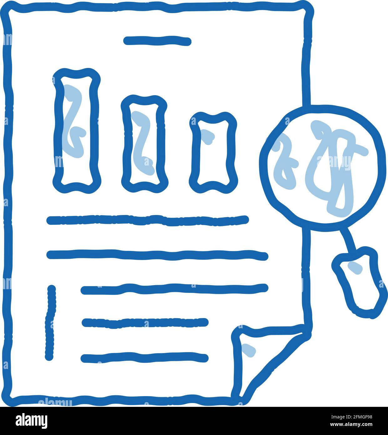 Research Document doodle icon hand drawn illustration Stock Vector ...