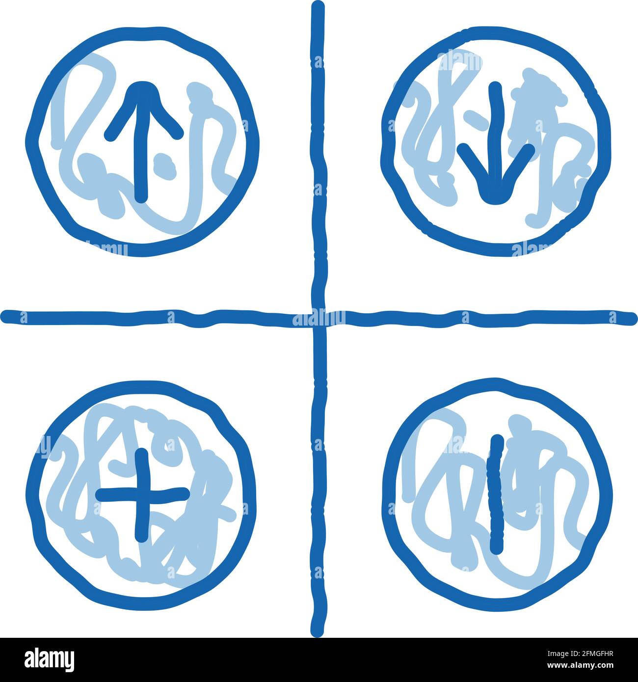 Swot Analysis doodle icon hand drawn illustration Stock Vector Image ...