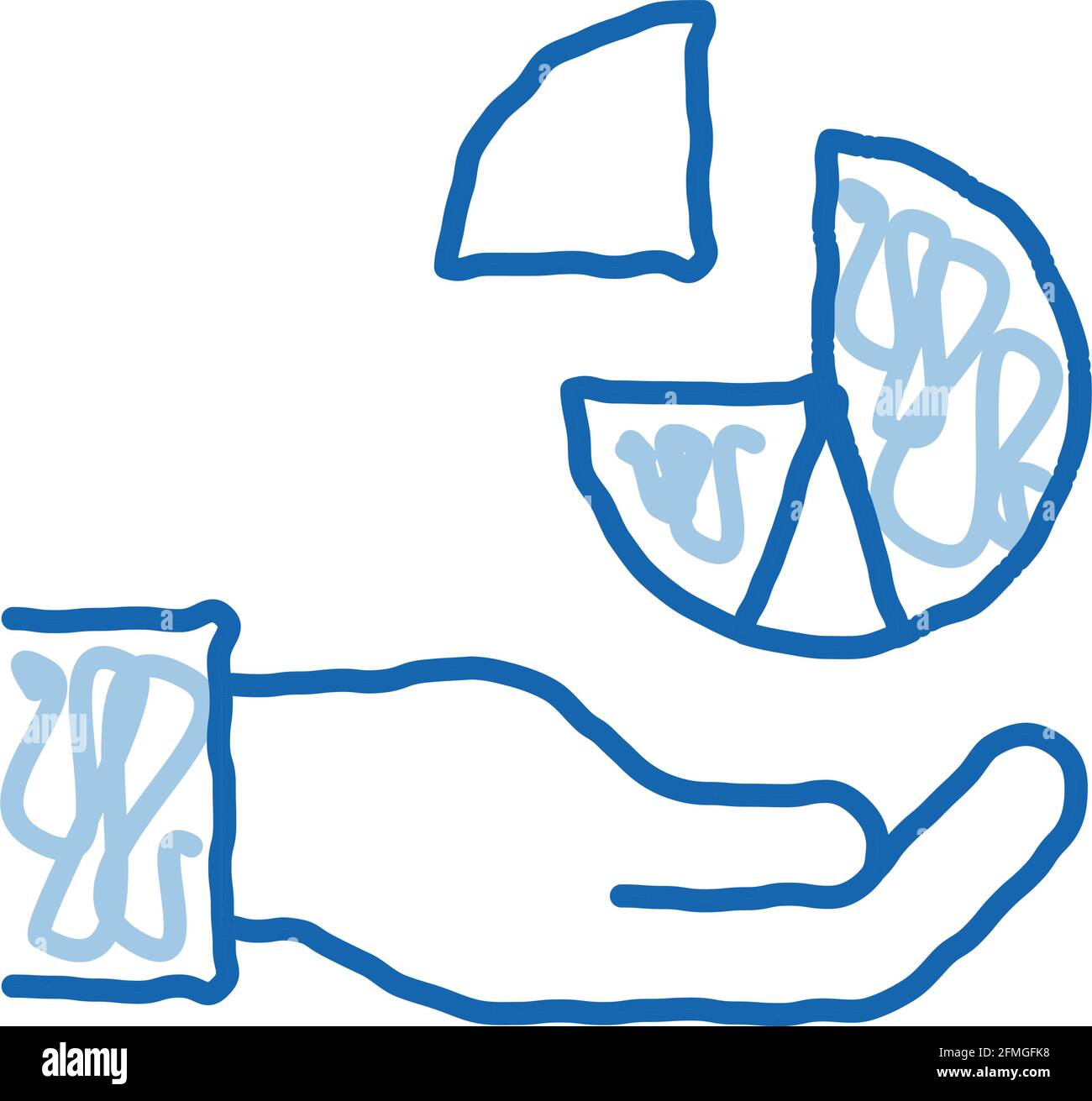 Hand Infographic doodle icon hand drawn illustration Stock Vector Image ...