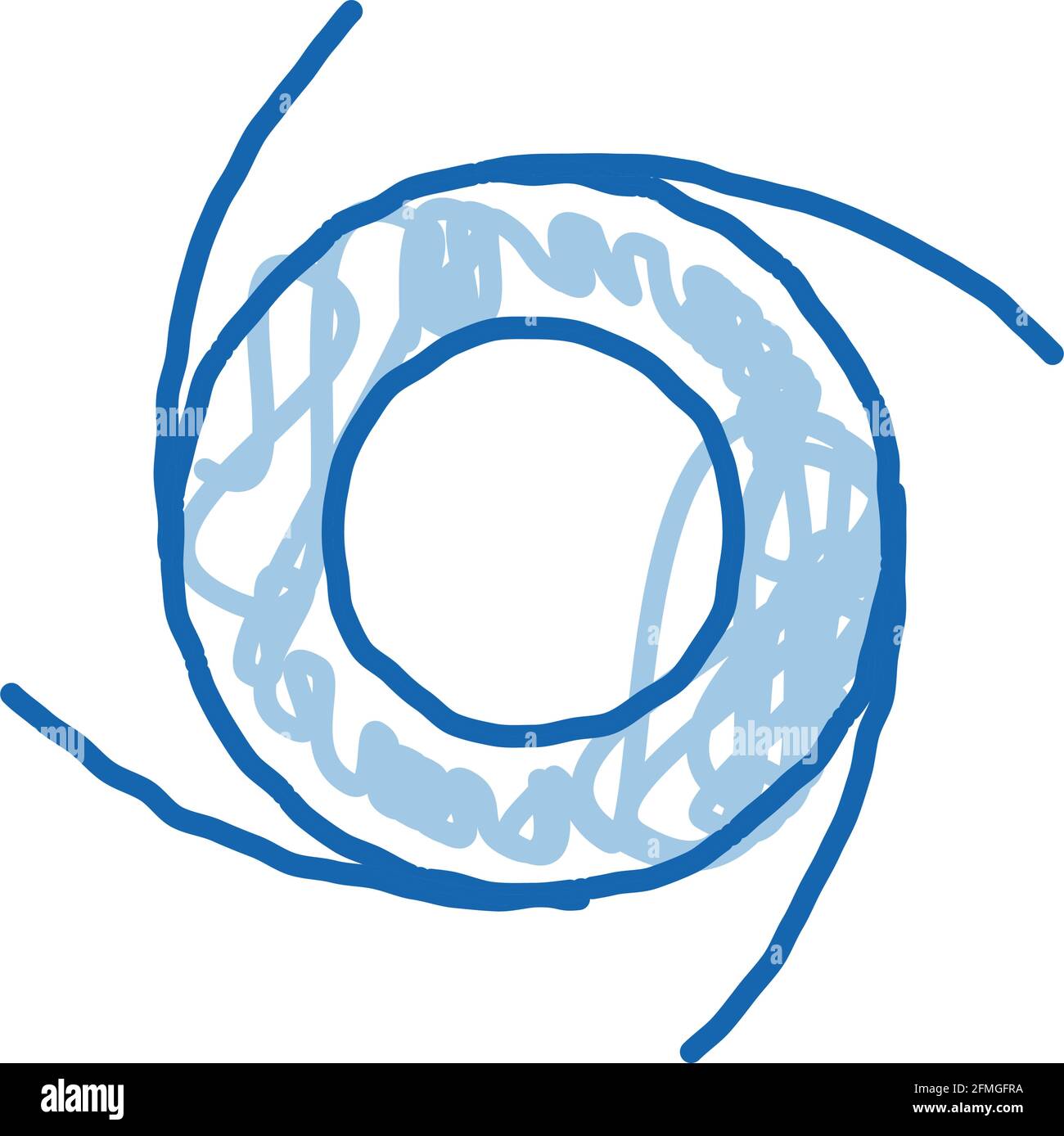 Cyclone Tornado doodle icon hand drawn illustration Stock Vector Image ...