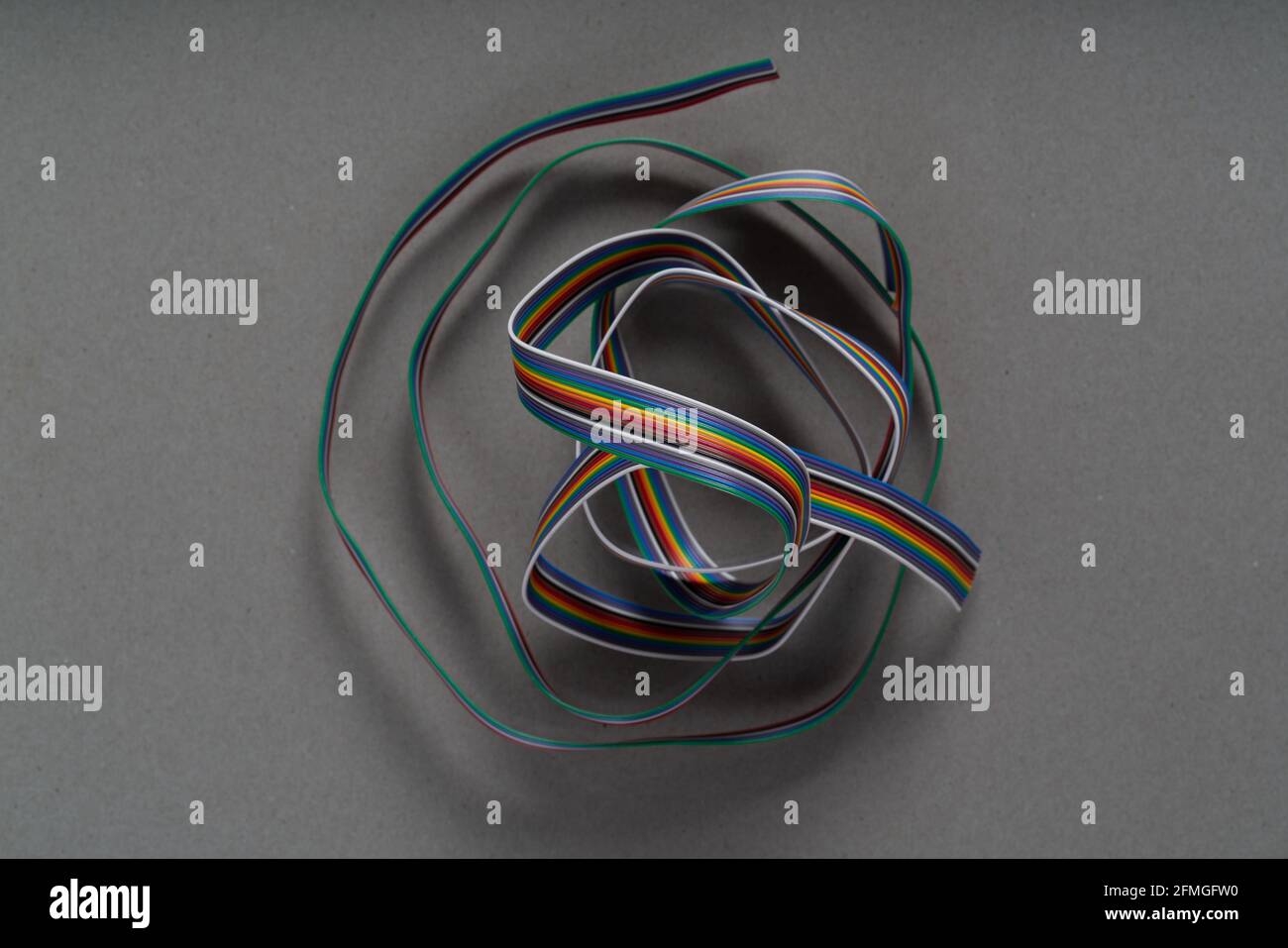 Ribbon cable for electronics device Stock Photo - Alamy