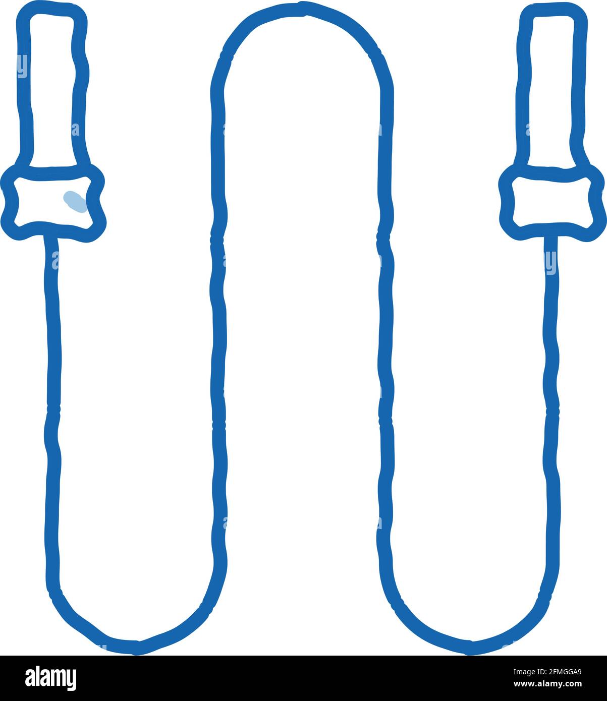 Jump Rope doodle icon hand drawn illustration Stock Vector Image & Art ...