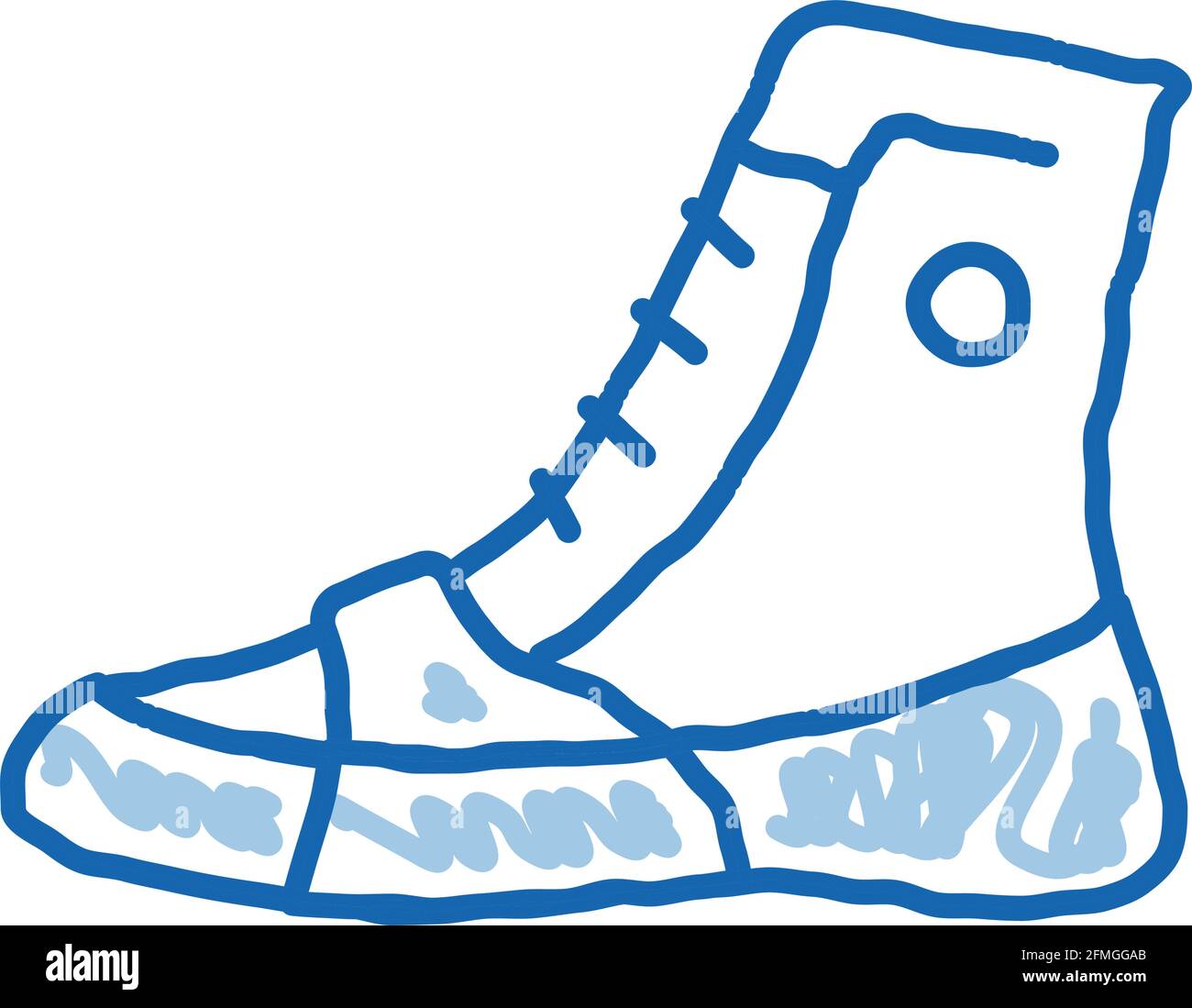 Boxing Shoes Sneakers doodle icon hand drawn illustration Stock Vector ...