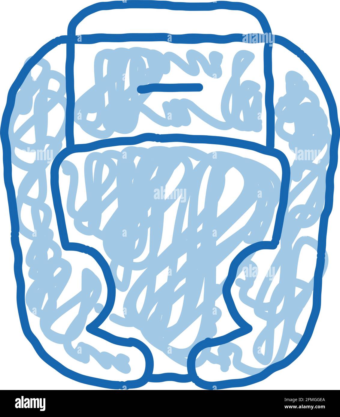 Boxer Helmet doodle icon hand drawn illustration Stock Vector Image ...