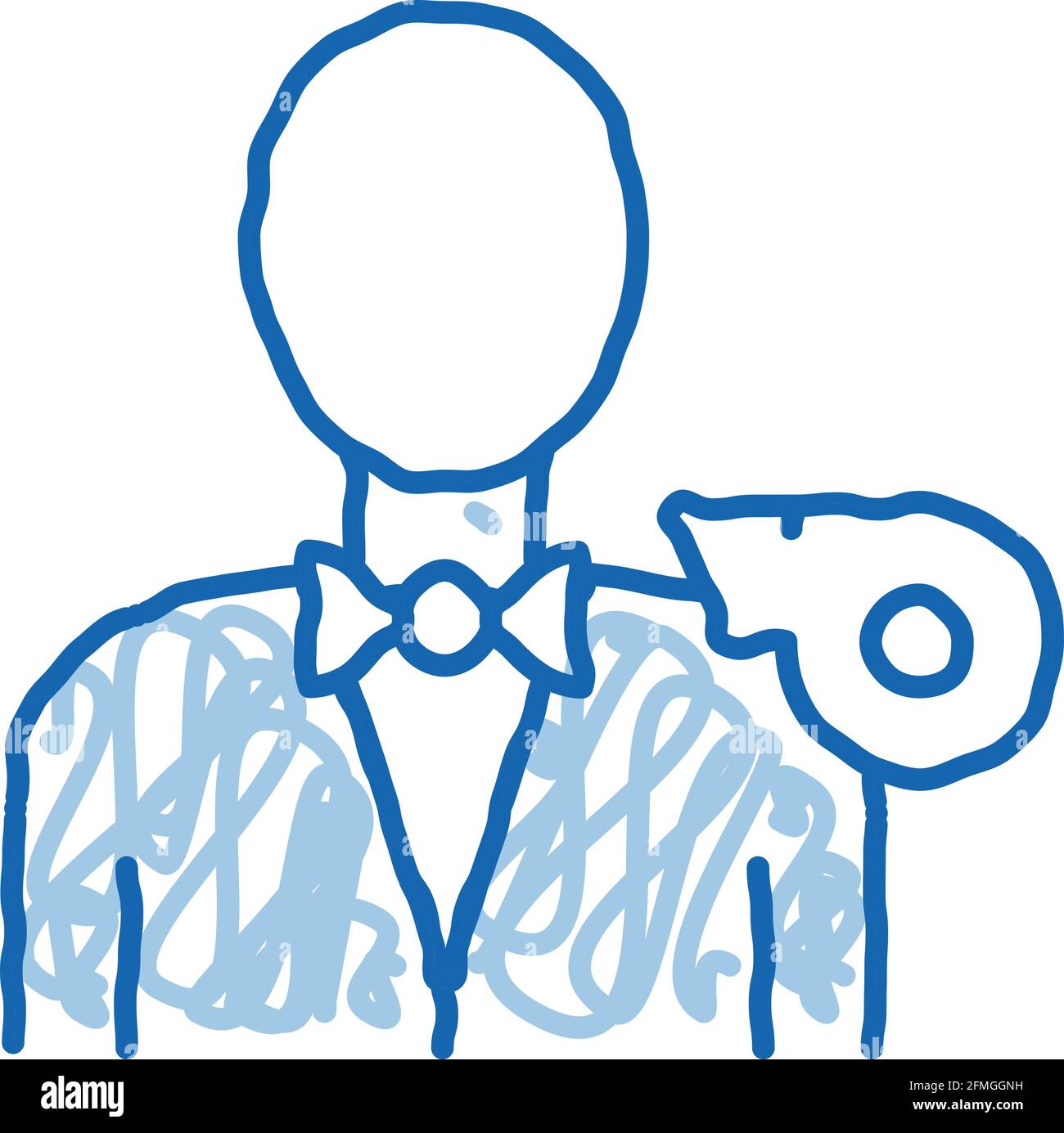 Hand drawn illustration drawing boxer Stock Vector Images - Alamy