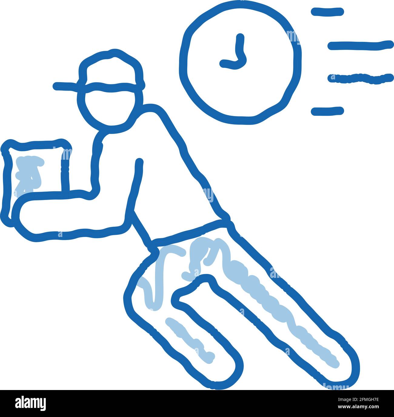 Delivery Express Courier doodle icon hand drawn illustration Stock ... Delivery Express Courier doodle icon hand drawn illustration Stock ...