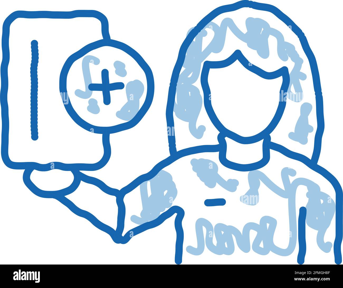 Drug Delivery Doodle Icon Hand Drawn Illustration Stock Vector Image
