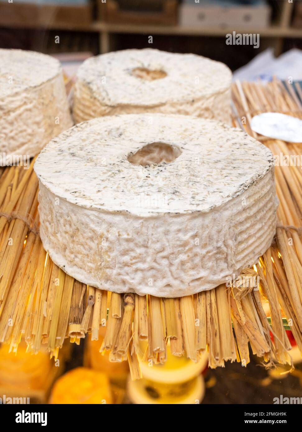 Cheese collection, French cheese Rouelle du Tarn made from raw goat ...