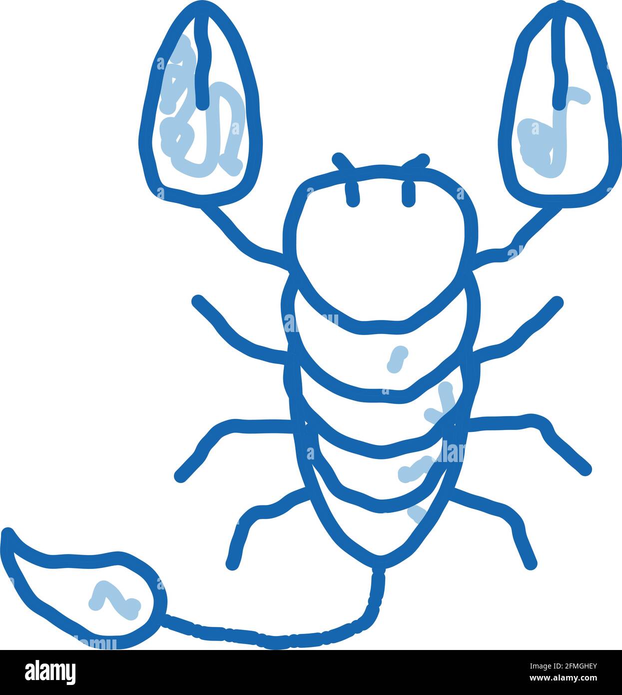 Scorpio doodle icon hand drawn illustration Stock Vector Image & Art ...