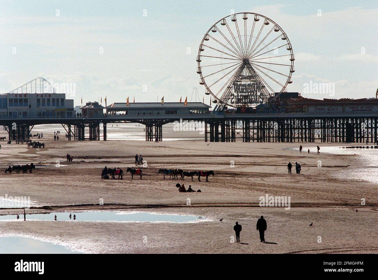 South Pier Blackpool Dbase Stock Photo - Alamy