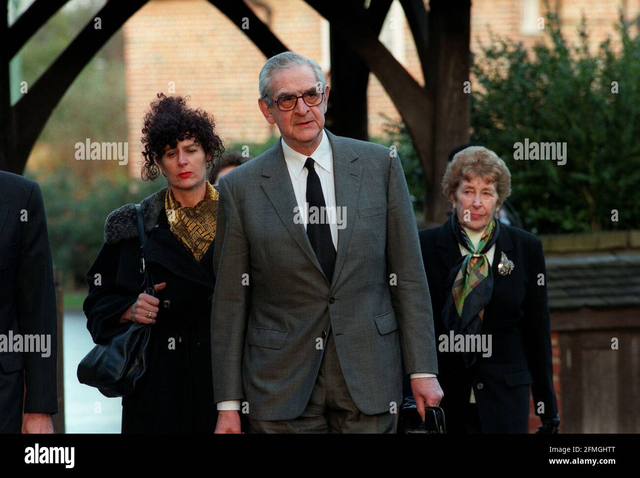 Dennis Norden TV Presenter at funeral of Frank Muir 1998 comedy script ...