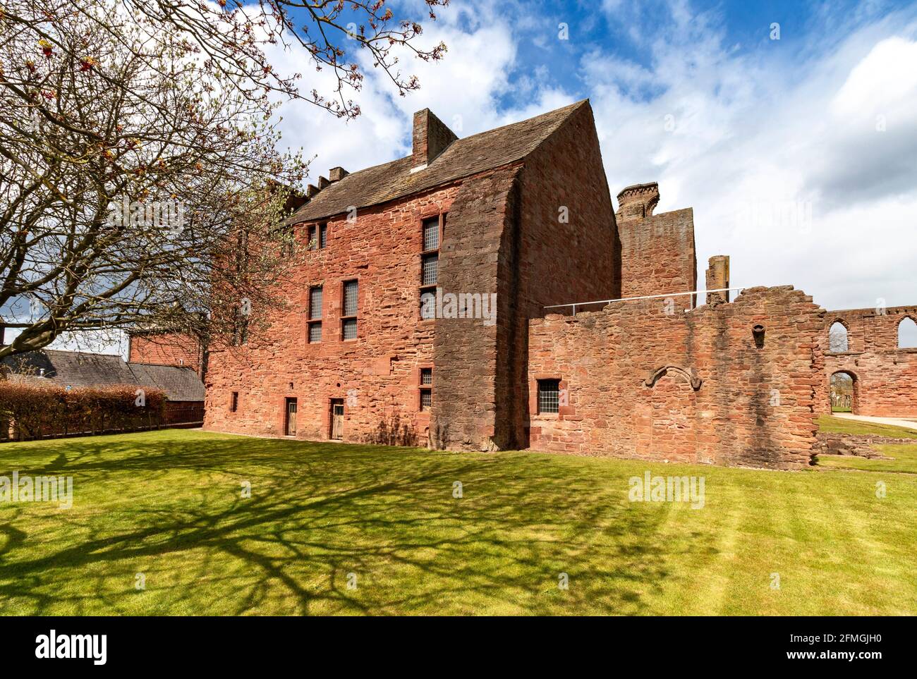 ARBROATH ABBEY ANGUS SCOTLAND THE WELL PRESERVED ABBOTS HOUSE Stock ...