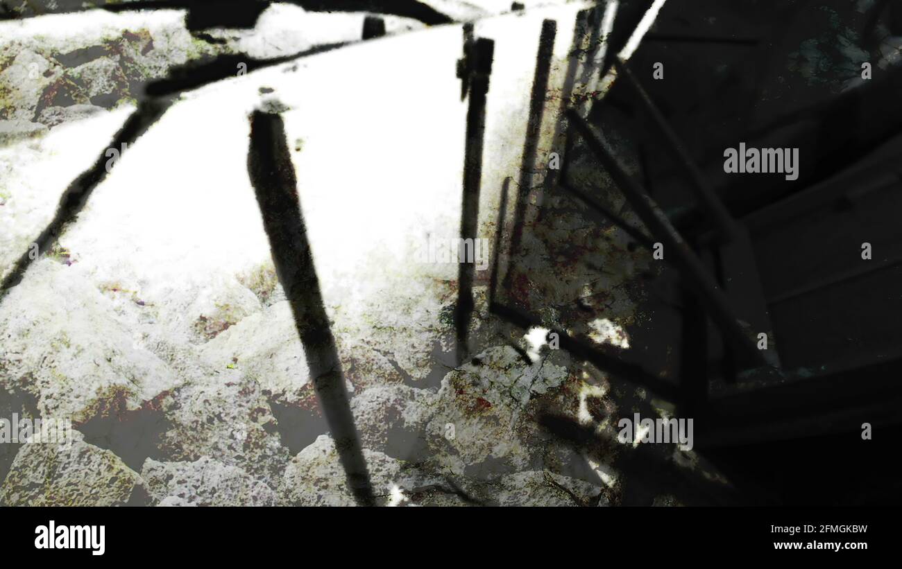 3D illustration - Horror abstract background Stock Photo - Alamy