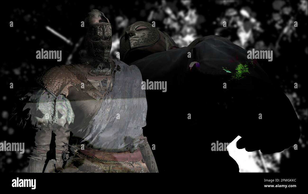 3D illustration - Disturbing Horror Background Stock Photo - Alamy