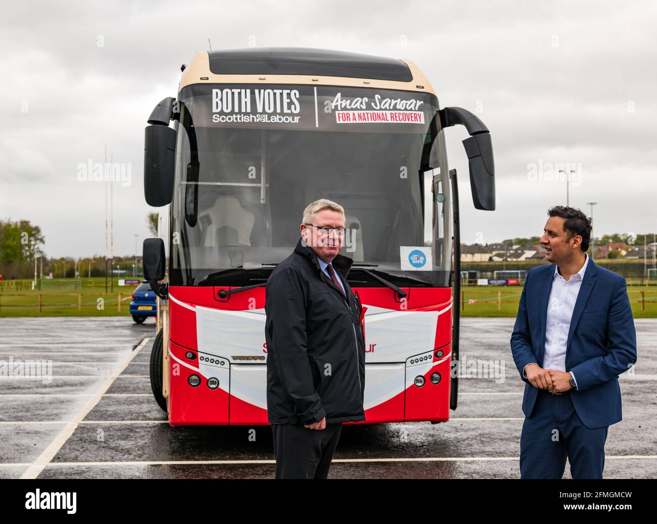 Martin Whitfield candidate & Anas Sarwar, Scottish Labour party leader ...