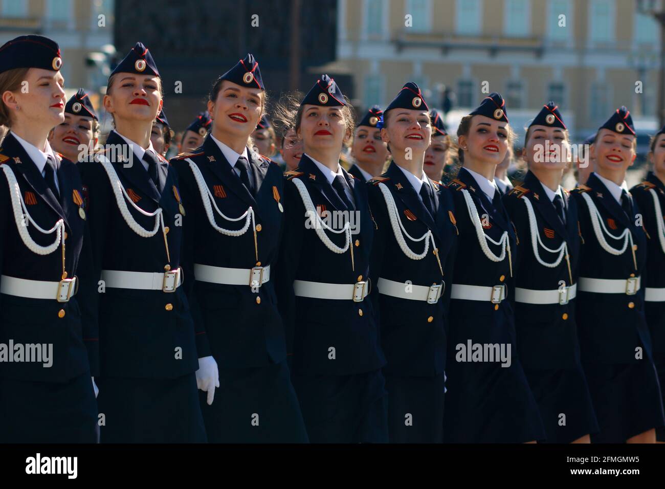 Russian Army Women Parade