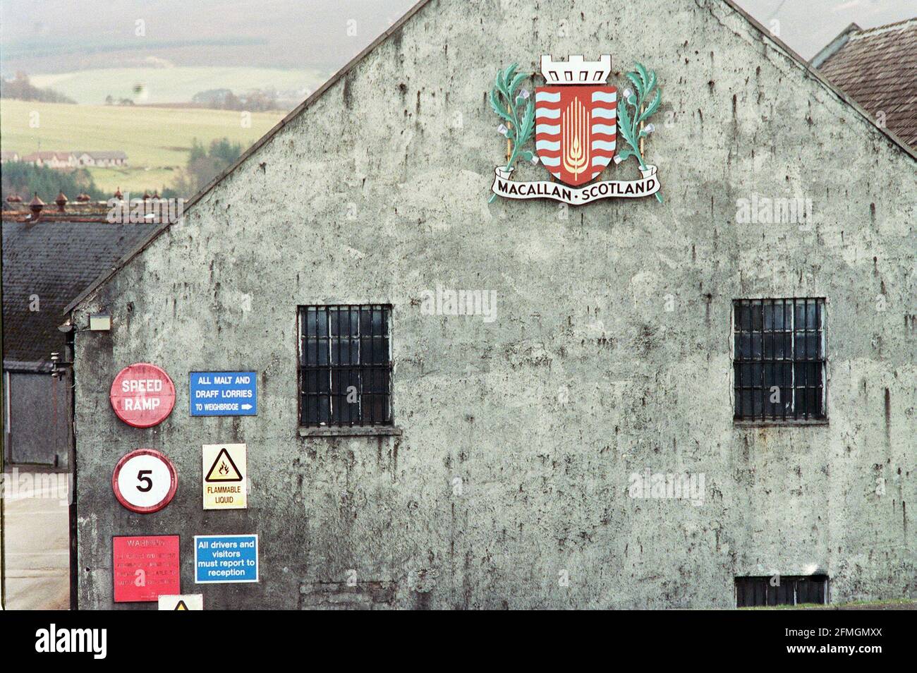 Macallan Whisky Distillery at its Speyside Distillery in the Highland ...