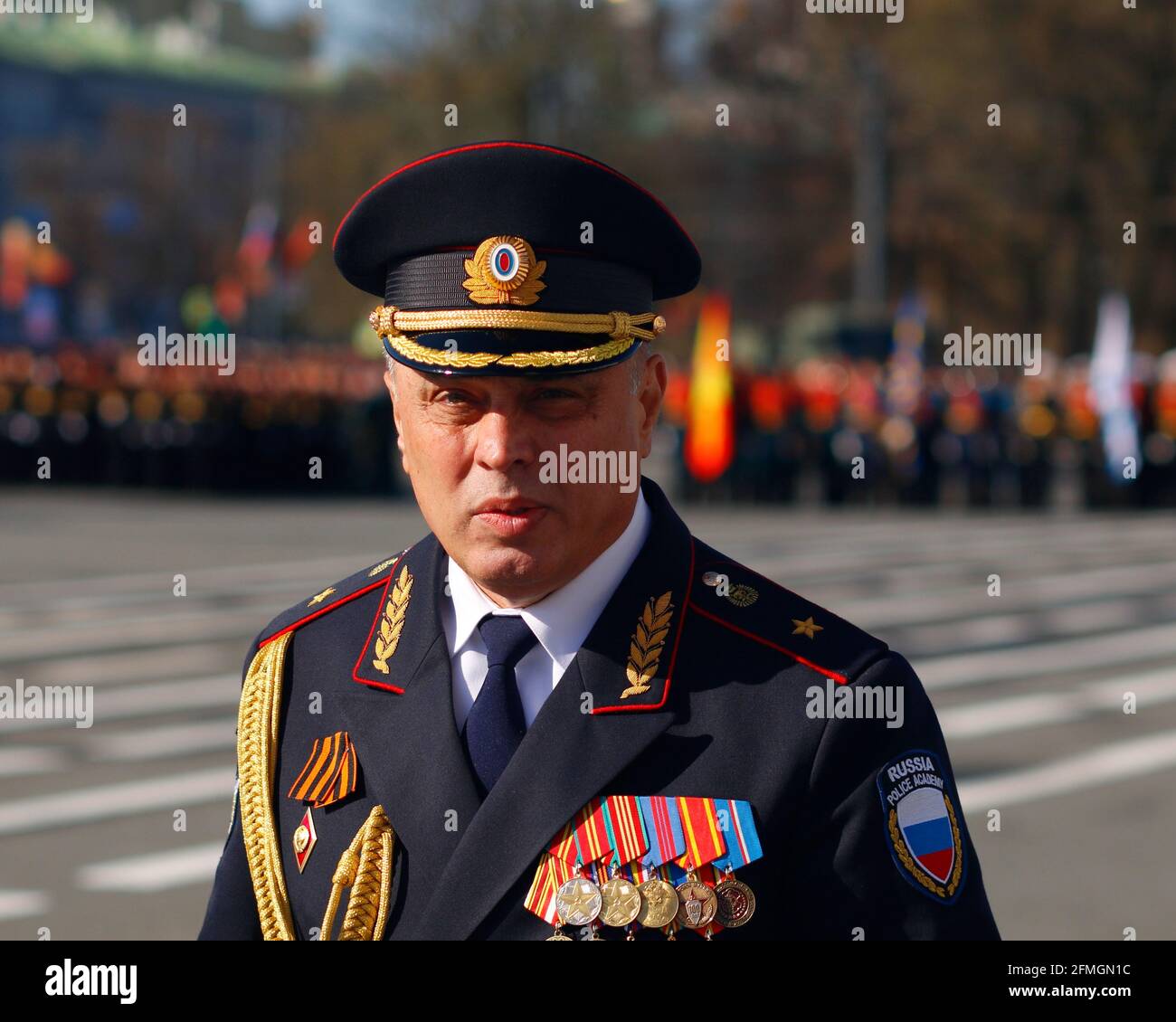 St. Petersburg, Russia. 09th May, 2021. A soldier of the Russian army ...