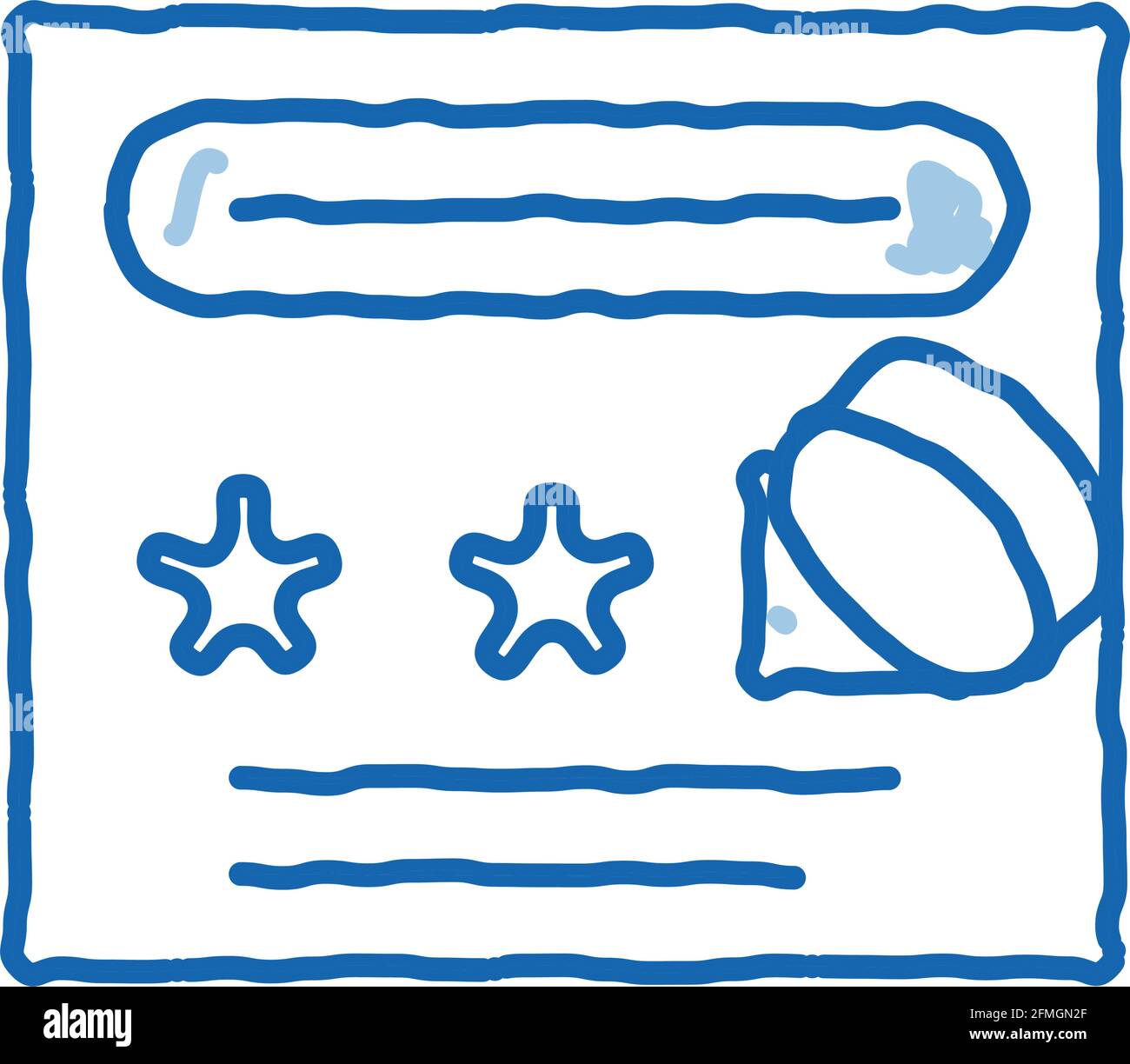 Number Guessing Sheet doodle icon hand drawn illustration Stock Vector ...