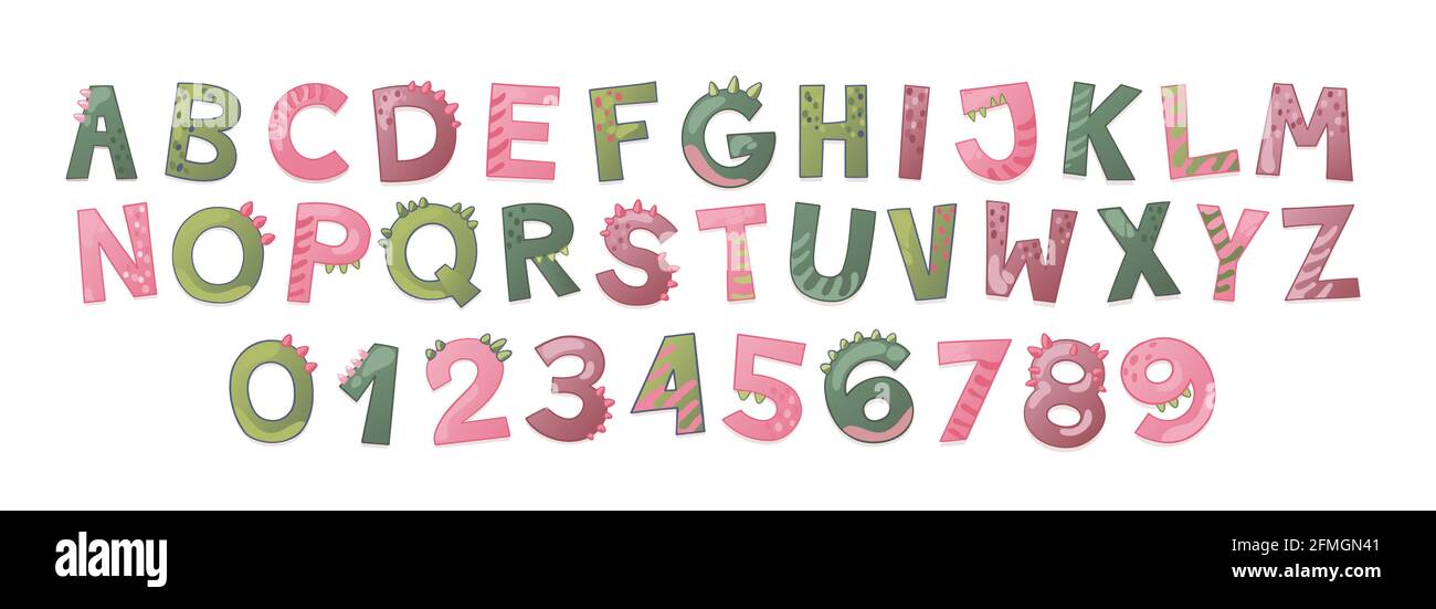 Cute Girly Alphabet Letters