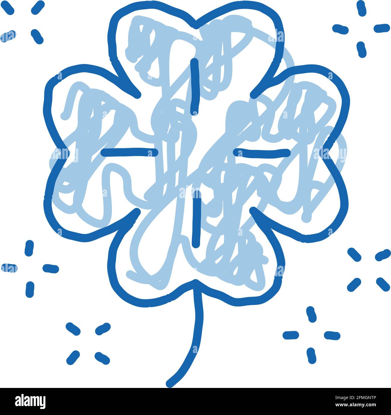 Clover doodle icon hand drawn illustration Stock Vector Image & Art - Alamy