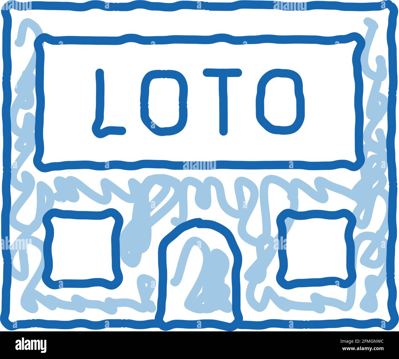 Lotto House doodle icon hand drawn illustration Stock Vector Image ...