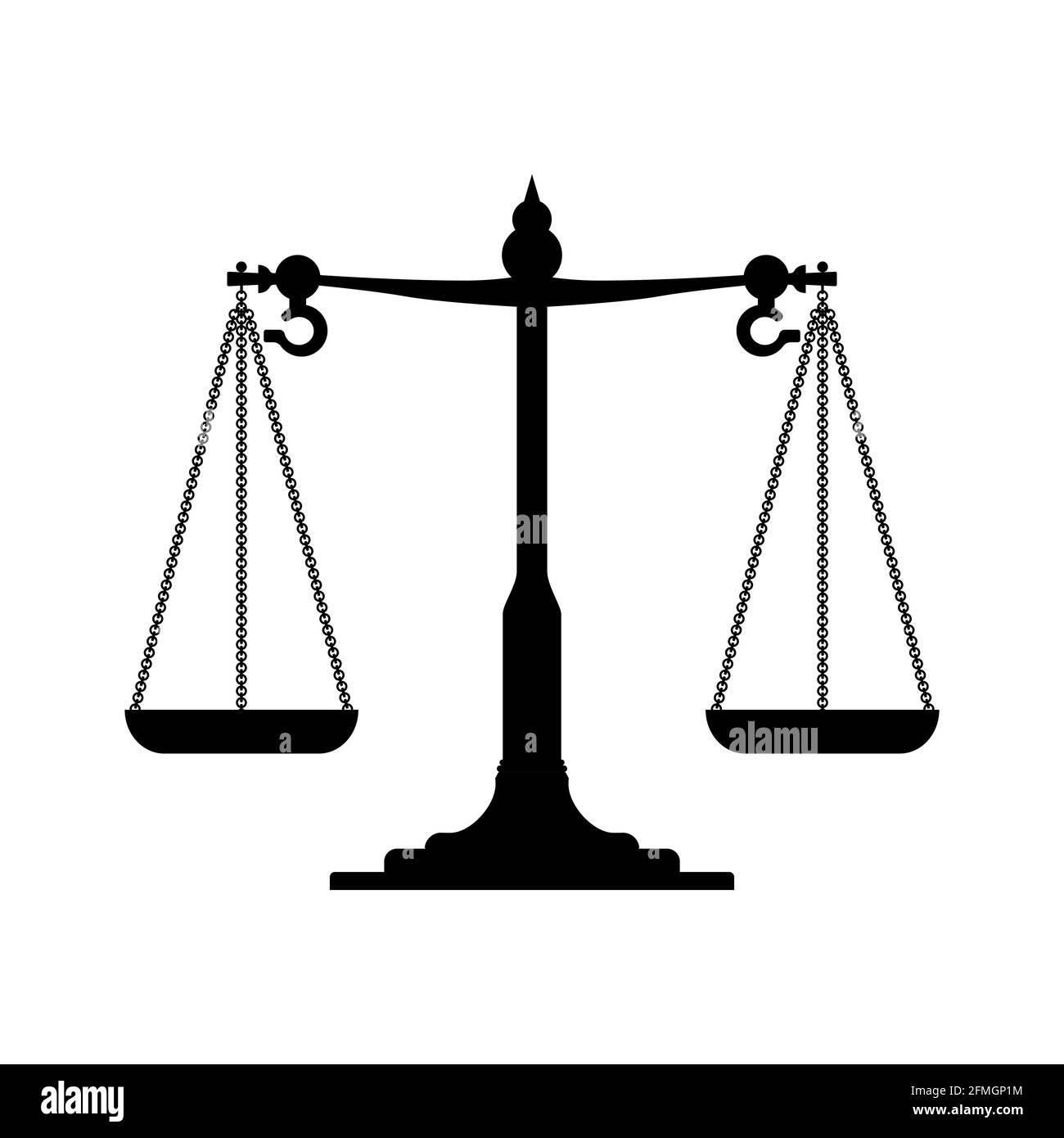 scale justice vector illustration. Good template for justice design ...