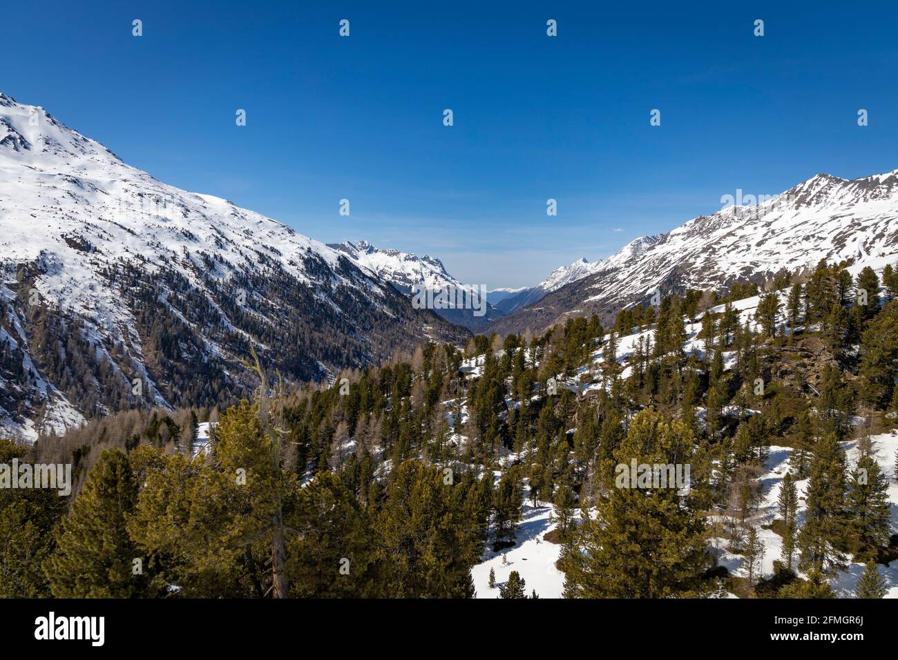 Winter wonderland at Obergurgl and Hochgurgl, Oetztal, Tirol, Austria ...
