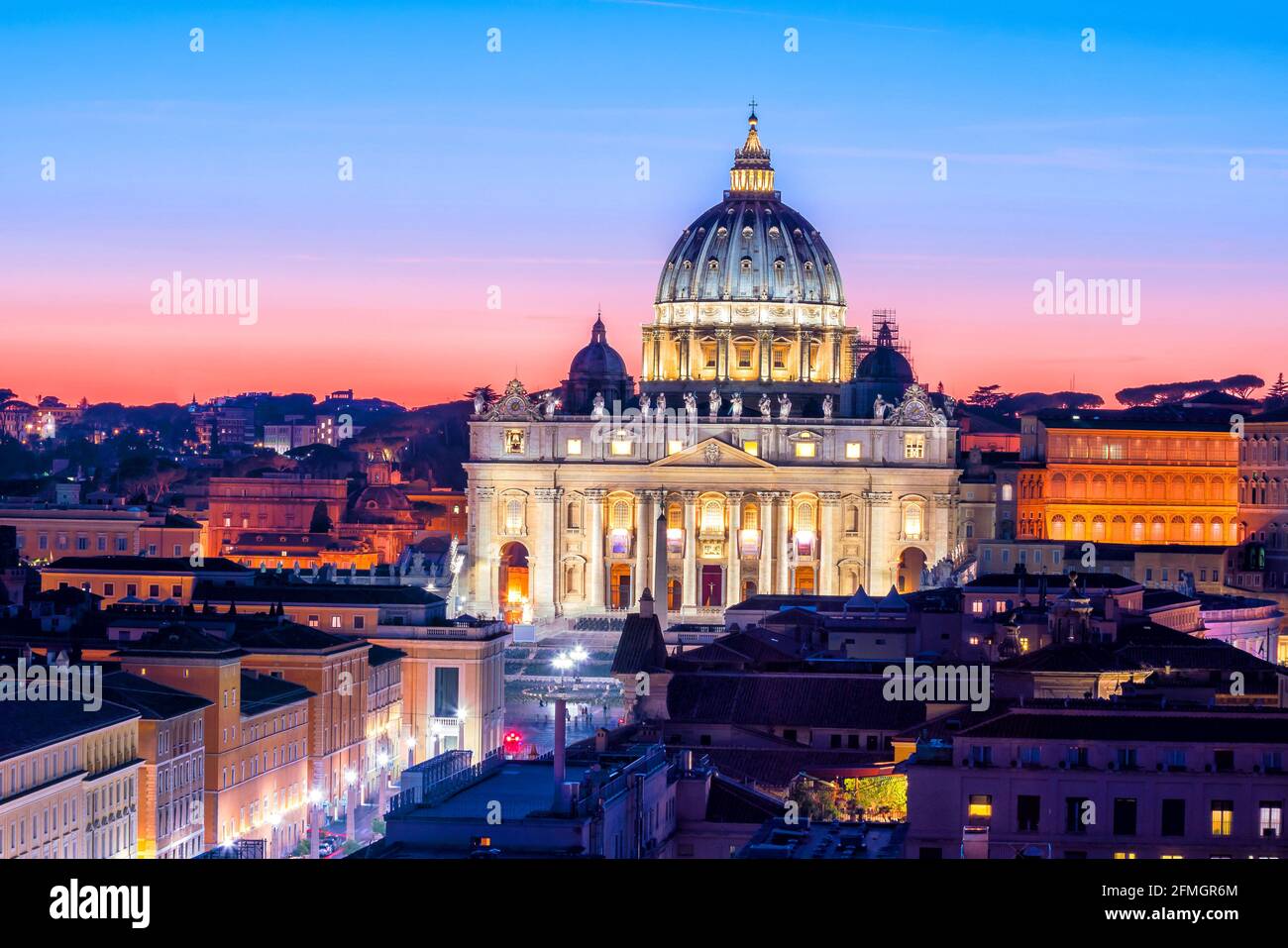 Top view of rome city skyline hi-res stock photography and images - Alamy