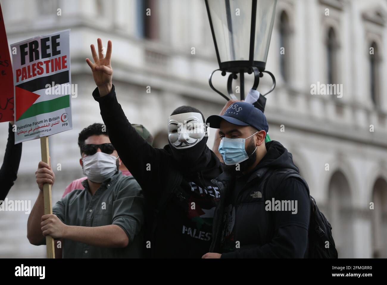 London, England, UK. 9th May, 2021. Muslim community in London staged a ...